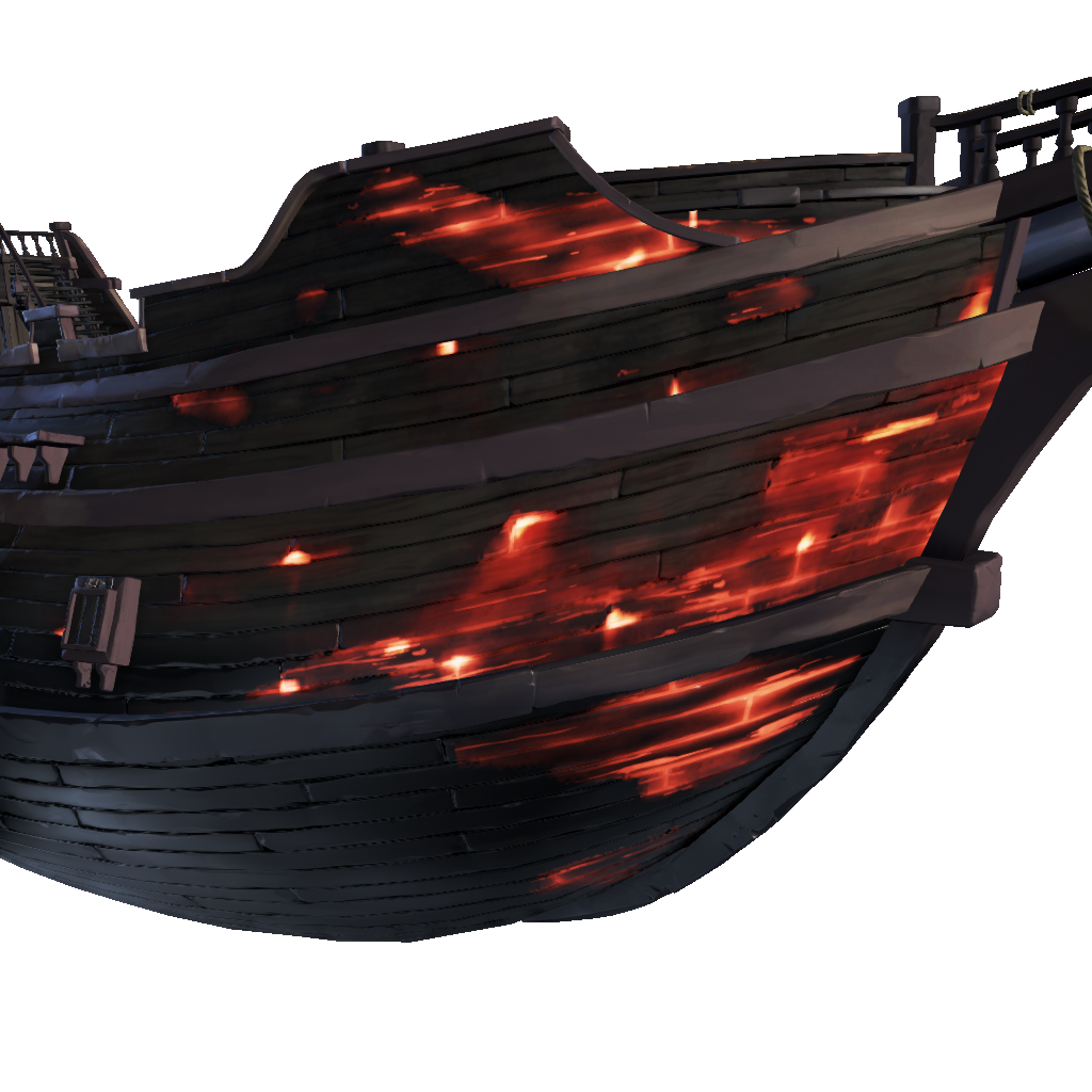 Burning Blade Reborn Hull | Items | Sea of Thieves | Geekya.com