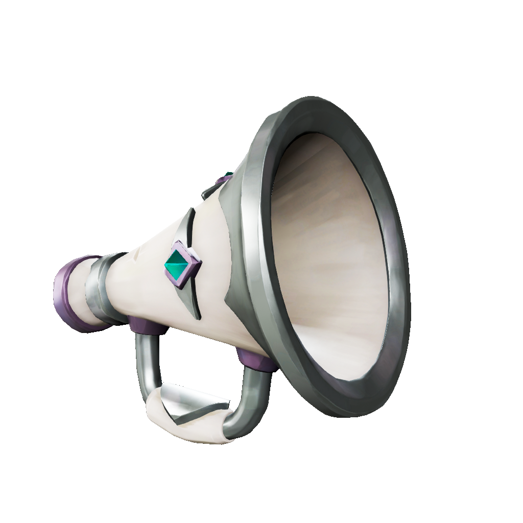 Silver Blade Speaking Trumpet | Items | Sea of Thieves | Geekya.com