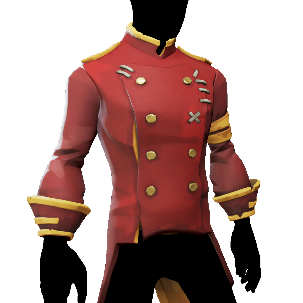 Redcoat Executive Admiral Jacket | Items | Sea of Thieves | Geekya.com