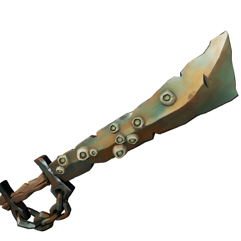 Barnacled Beast Heavy Sword | Items | Sea of Thieves | Geekya.com