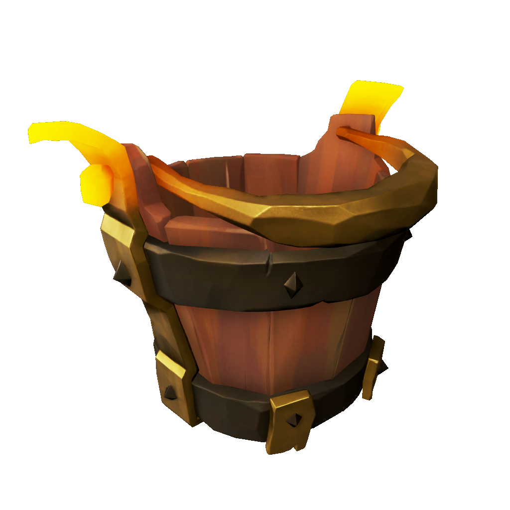 Scorched Forsaken Ashes Bucket | Items | Sea of Thieves | Geekya.com