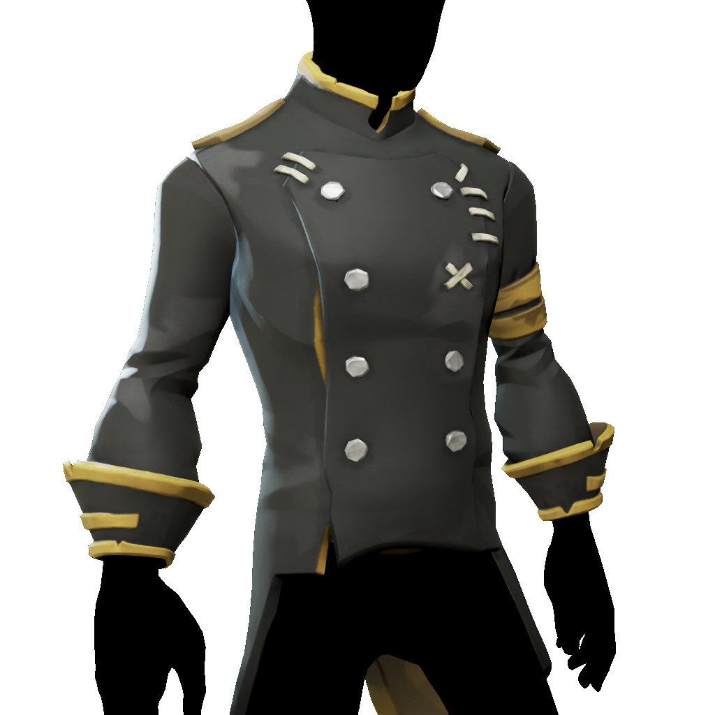 Blackcoat Executive Admiral Jacket | Items | Sea of Thieves | Geekya.com