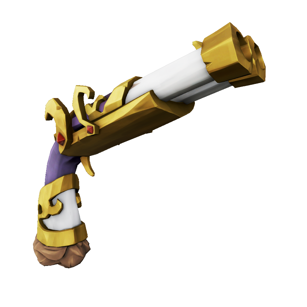 Regal Fortune Double Barrel Pistol | Items | Sea of Thieves | Geekya.com